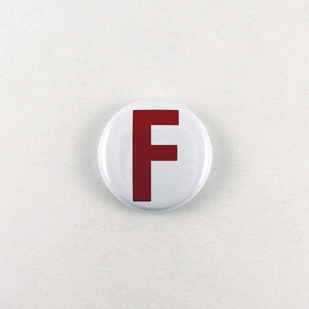 NRA "F" Rating | Pinback Button – Big Mean Punk Industries